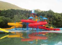 China Large Kids Water Play Equipment / Mini Water House With Children Slide , 11.5*12.5*6.5m for sale