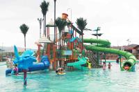 China Fiberglass Aqua Playground Equipment Interactive Eco - Friendly for Water Park for sale