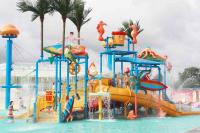 China Interactive Fiberglass  Water House / Slide Toddler Playground Equipment  for Water Park 150 Riders / Time for sale