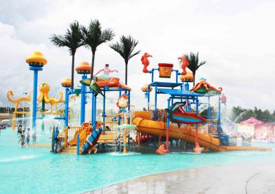 China Funnuy Kids' Water Playground For Children Play Area / Equipment Floor Space 9.5*6.5m for sale