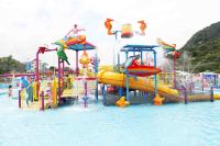 China Fiberglass Kids' Water House Playground Inside Water Parks With Water Pump for sale