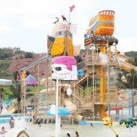 China Fiberglass Water Playground Equipment / Water Playstation Customized for sale