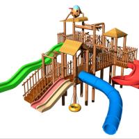China Indoor / Outdoor Aqua Park Equipment, Kids' Water Playground For Family Fun Customized for sale