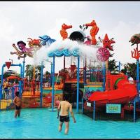 China Water Park Equipments, Kids' Water Playground For 50 Riders 17.5 * 11 * 7m for sale