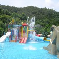 China OEM Fiberglass Kids' Water Playground System, Swimming pool Play Equipment for sale