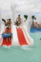 China Customized Fiberglass Small Water Pool Slides Designed For Water Park Games for sale
