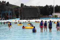 China Fashional Fiberglass Water Parks With Wave Pools Popular Cool / Water Slide for sale
