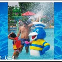 China Commercial Fiberglass Duck Spray Water Park Equipment Children Outdoor Games for sale