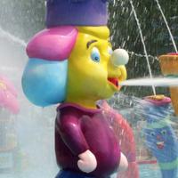 China Water Sprayground Spray Park Equipment , Monkey Cartoon Shaped Aqua Play Water Park for sale