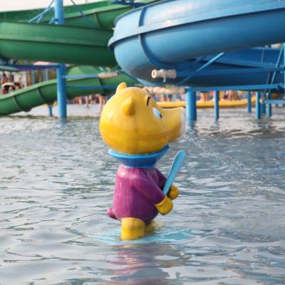 China PVC Kids Recreation Spray Park Equipment / Purple Splash Park Equipment for sale