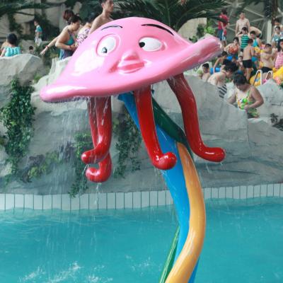 China Colorful Carp Spray Park Equipment / Kids' Water Playground for sale