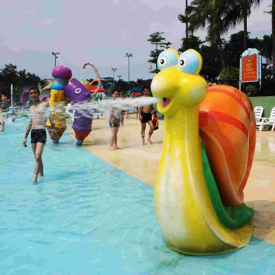 China Fiberglass Water Game Spray Park Equipment With Cartoon Animal Shaped for sale