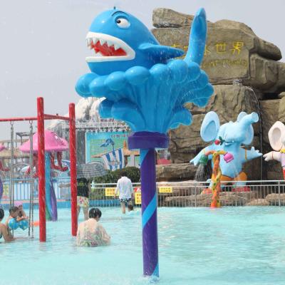 China Entertainment Kids / Adults Outside Water Games Whale Spray Water Park Equipment / Customized for sale