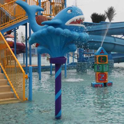 China Spray Water Game For Kids , Cartoon Style Fiberglass Aqua Park Equipment For Sale for sale