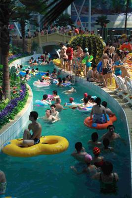 China Outdoor Holiday Resorts Lazy River Water Park / Fiberglass Waterpark Equipment Customized for sale