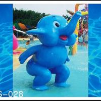 China Spray Small Elephant Water Game, Aqua Fountains Play Structure , Spray Park Equipment for sale