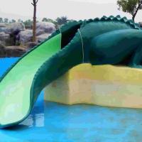 China Water Park Equipment Crocodile Slide , Commercial Small Fiberglass Water Slide for sale