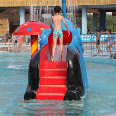 China Cartoon Shaped Fiberglass Water Pool Slides for Mini Kids Water Park for sale