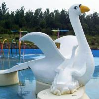 China Commercial Fiberglass Water Pool Slides with Interesting Cartoon Shaped for sale