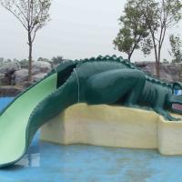 China Water Park Equipment Crocodile Slide , Small Water Pool Slides For Kids for sale