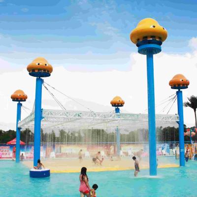 China Jellyfish World Structures Outdoor Aqua Play Water Park Equipment For Family Interaction for sale