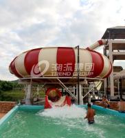 China Big Water Park Commercial Fiberglass Water Slides ,  Fiberglass Pool Slide for sale