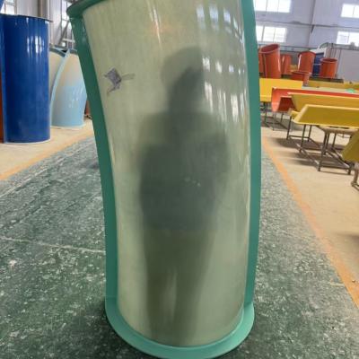 China Aqua Aqua Loop Body Fiberglass Slides For Pools Vison Waterparks Equipment for sale
