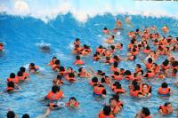 China Waterfun Big Surfing Tsunami Ocean Water Wave Pool with Waves Park Vacuum 3 meters high for sale