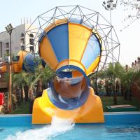China Indoor / Outdoor Commercial Fiberglass Water Slides Park Of Medium Tornado Water Ride for sale