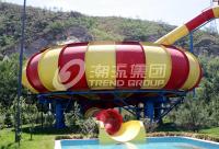 China 16m Platform Fun Aqua Park Fiberglass Water Slides Giant Space Water Slides for sale