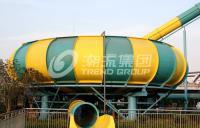 China 16m Platform Fun Aqua Park Fiberglass Water Slides Giant Space Water Slides for sale