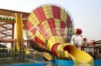 China Super Tornado Fiberglass Water Slides 14.6m Platform Height for Themed Adults for sale