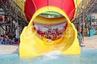 China Super Tornado Fiberglass Water Slides 14.6m Platform Height for Themed Adults for sale