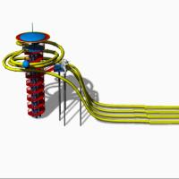 China Commercial adult plastic water slide of combinantion waterpark product / Fiberglass Slides for sale
