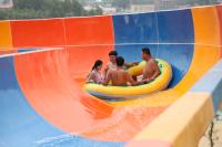China Colorful Above Ground Fiberglass Water Slides , Fiberglass Pool Slide for Giant Water Park for sale