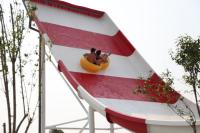China Funnuy Custom Water Slides , Amusement Park Boomerang Aqua Slide For 2 People Family Fun for sale