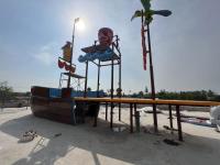 China Customzied Fiberglass Vison Boat Waterparks Slide Park Equipment Factory for sale
