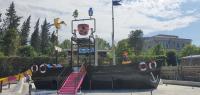 China Customzied Fiberglass Vison Boat Waterparks Slide Park Equipment Factory for sale
