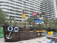 China Customzied Fiberglass Vison Boat Waterparks Slide Park Equipment Factory for sale