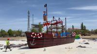 China Customzied Fiberglass Vison Boat Waterparks Slide Park Equipment Factory for sale