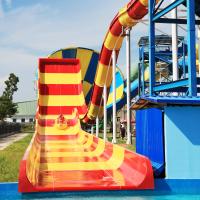 China Fiberglass Boomerang Water Slide for 2 Riders - 13.8m Height for sale