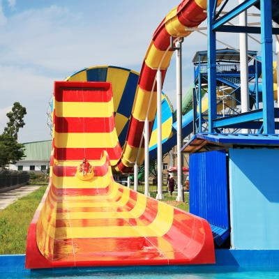 China Fiberglass Boomerang Water Slide for 2 Riders - 13.8m Height for sale