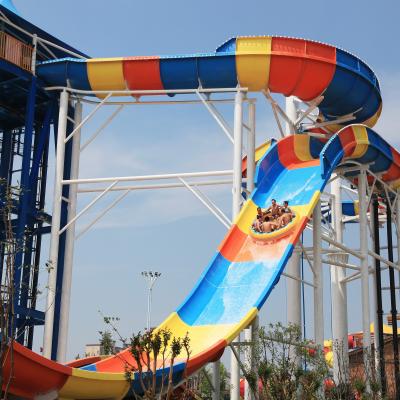 China Upgrade Your Water Park with Durable Fiberglass Water Slides Designed for High-Speed Descents and Exciting Twists and Turns for sale