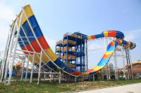 China Upgrade Your Water Park with Durable Fiberglass Water Slides Designed for boomerang slide for sale