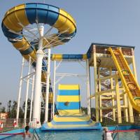 China Upgrade Your Water Park with Durable Fiberglass Water Slides for a Thrilling Boomerang Ride for sale