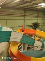 China Indoor group Slide Wide Slide Water Slides For Hotel Aqua Park Fiberglass Material for sale