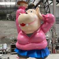 China Customized IP Sculpture Fiberglass Vison Waterparks Playground Equipment Spray mushroom Aqua Play For Amusement Park Games for sale