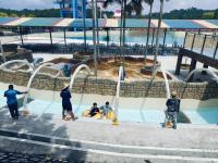 China Customized Waterfall Vison Waterparks Playground Equipment Spray Lazy river Equipment For Amusement Park Games for sale