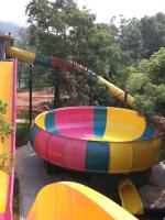 China Durable Aqua Park Equipment Featuring Super Bowl Slide Design with Stainless Steel Support and Customized Color Options for sale