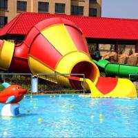 China Big Fiberglass Water Slides Family Water Park Aqua Park Amusement for sale